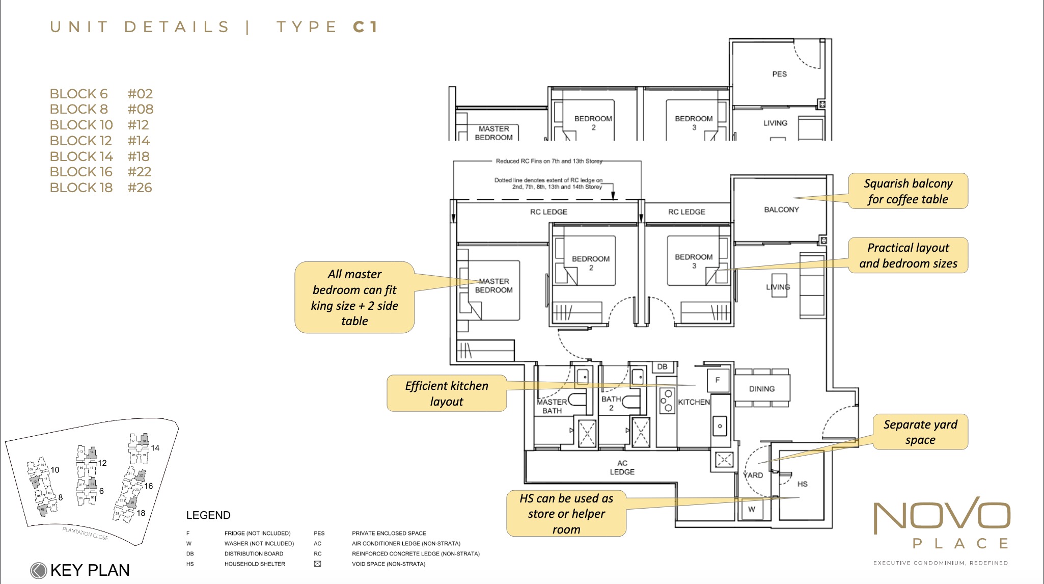 Novo Place EC Floor Plan - Novo Place EC @ Tengah - 2024